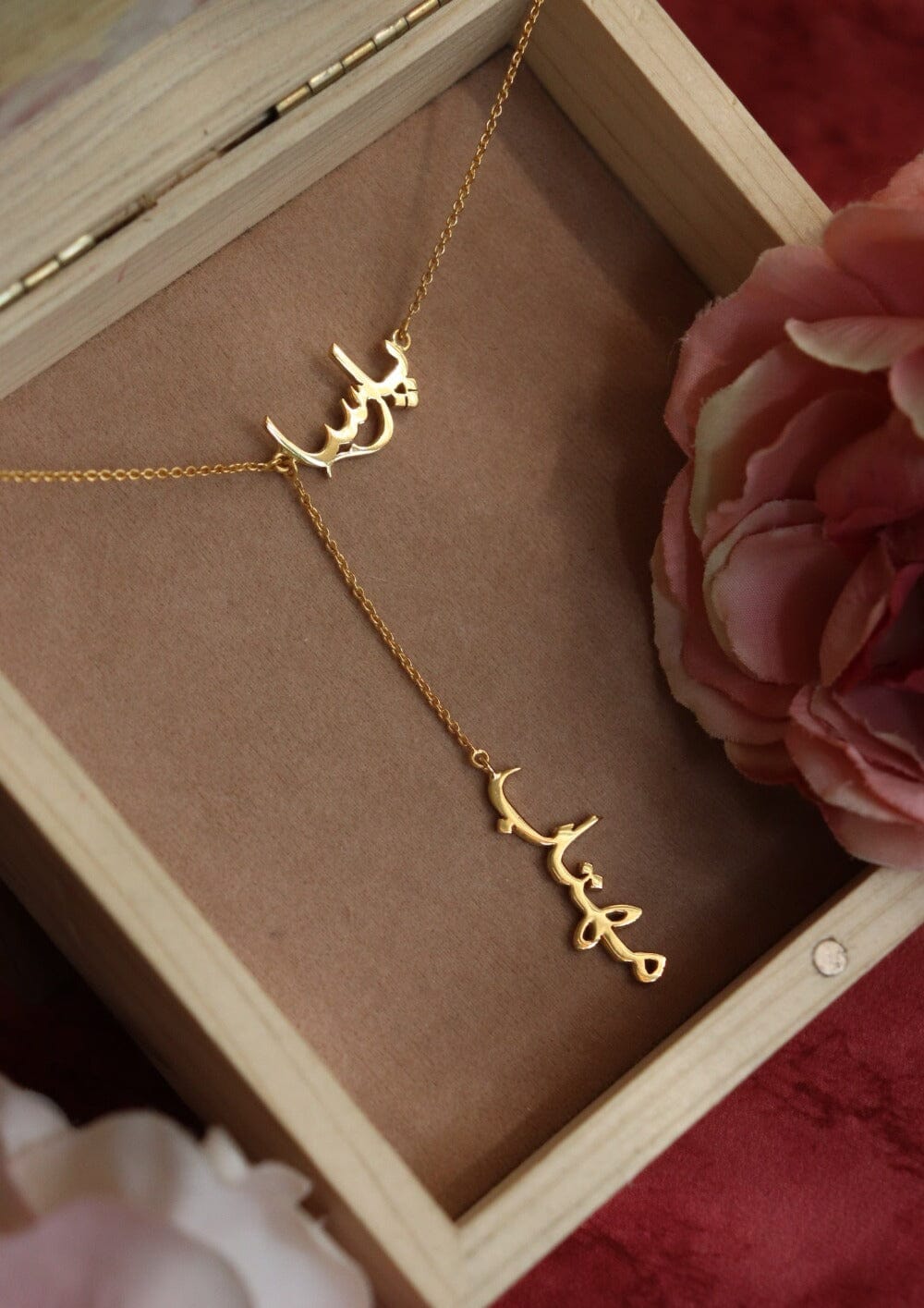 Signature Name Lariat - Two Names - Eina Ahluwalia